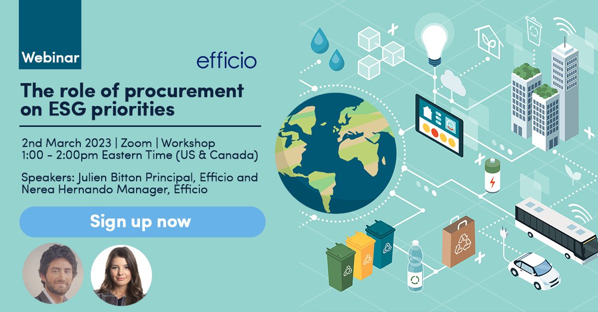 The role of procurement on ESG priorities - | Efficio UK