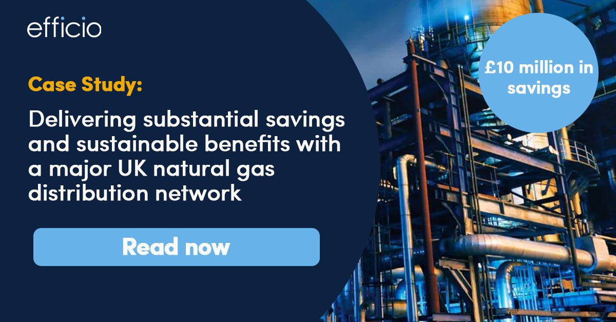 Delivering substantial savings and sustainable benefits with a major UK natural gas distribution ...
